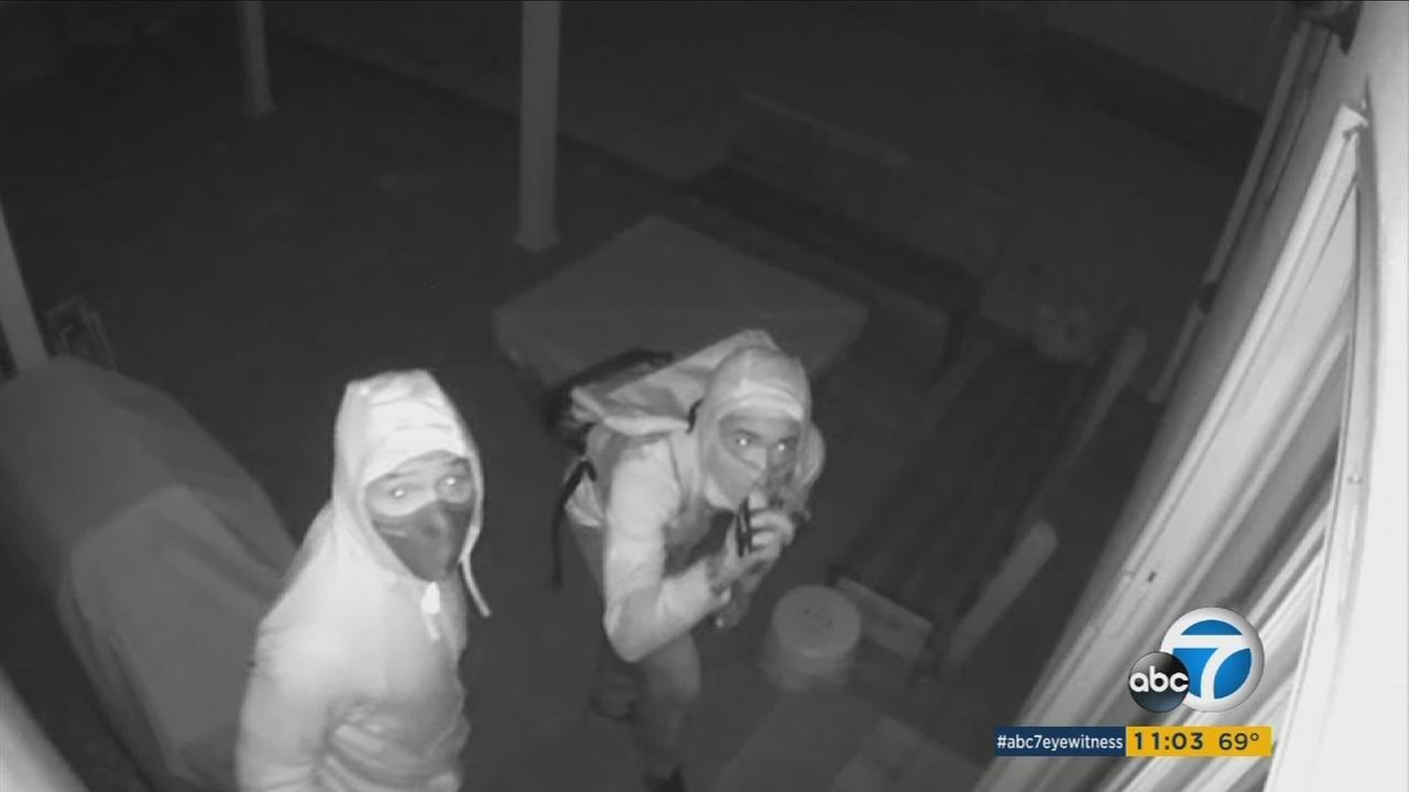 Burglars Caught On Camera Before Cutting Power To Encino Home