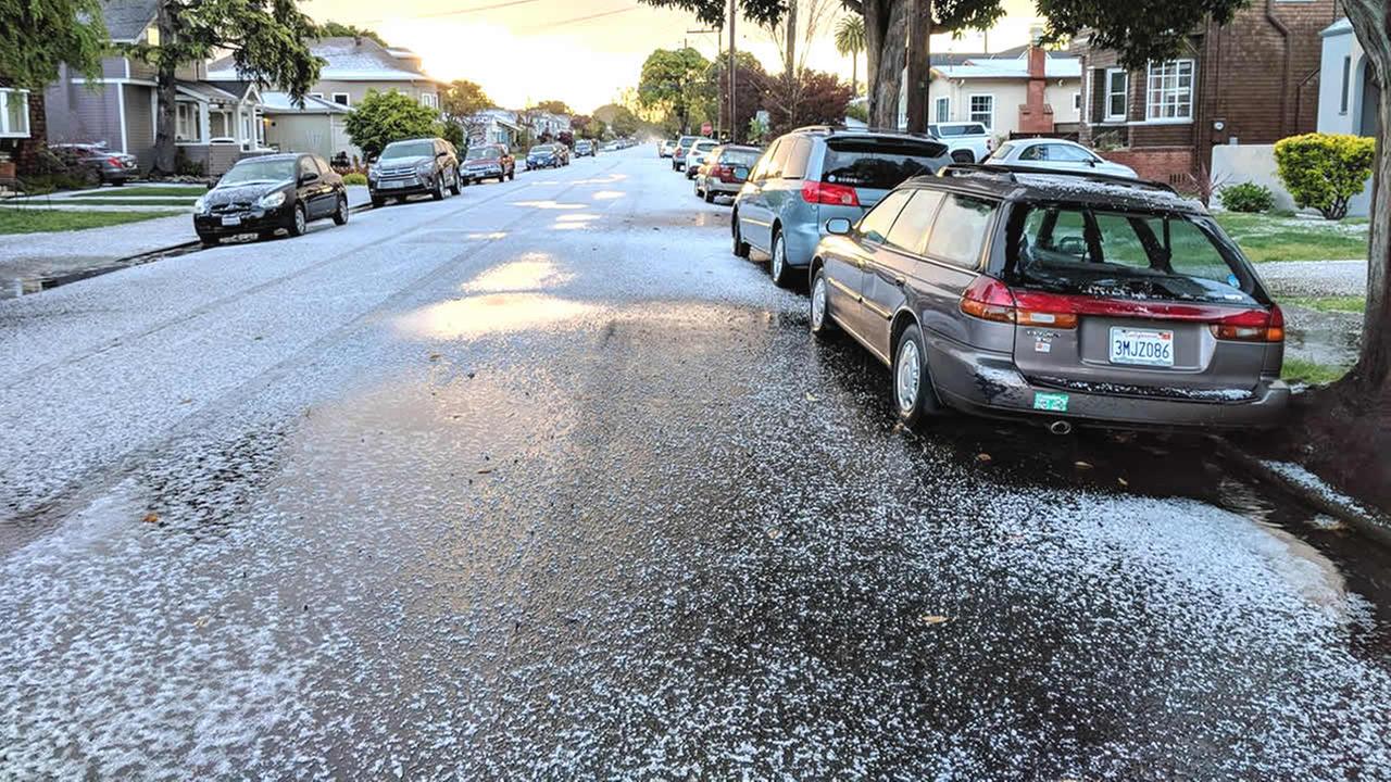 PHOTOS: Hail storm looks like snow in East Bay | abc7news.com