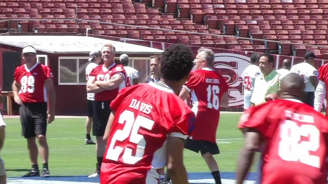 San Francisco 49ers Legends of Candlestick play final game | abc7news.com