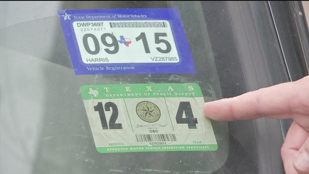 How To Get New Texas Car Registration Inspection Sticker Abc13