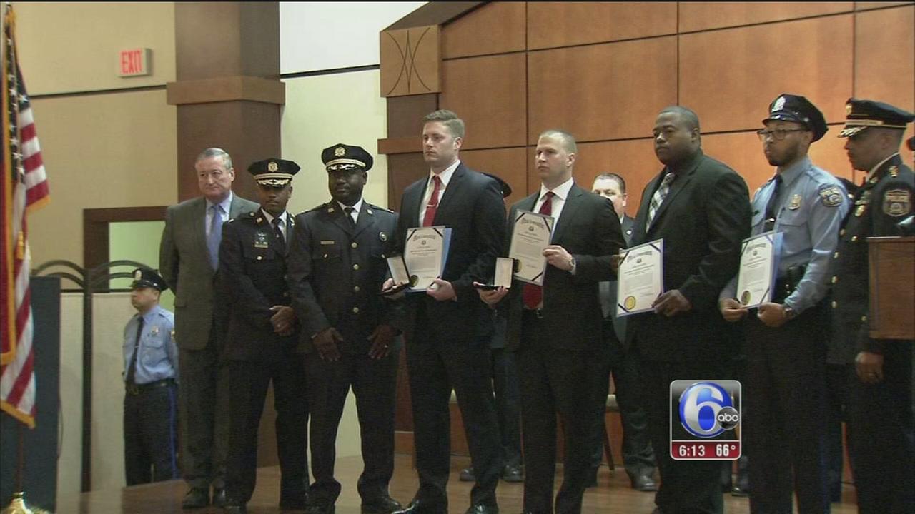 Philly Police Officers Honored For Service Heroism
