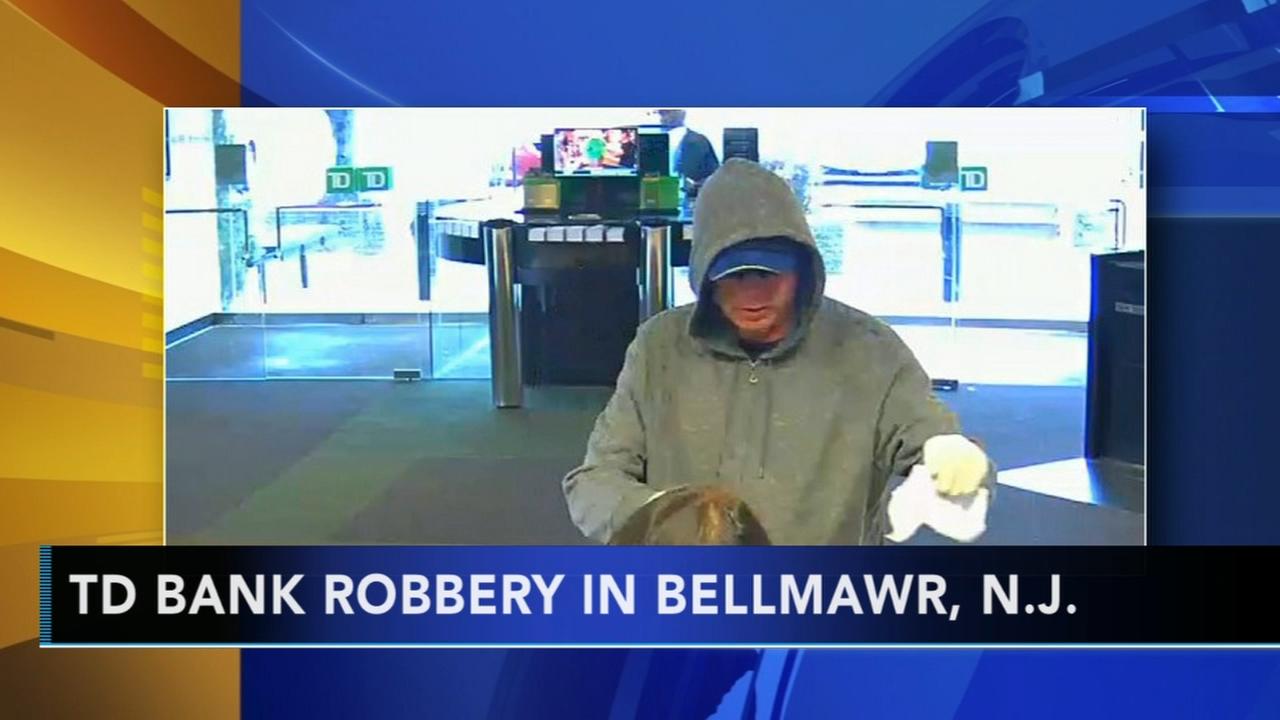 Bank robbery suspect caught on camera in Bellmawr, N.J. | 6abc.com Bank robbery suspect caught on camera in Bellmawr, N.J. | 6abc.com