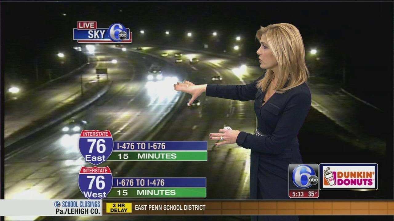 Karen Rogers reports on icy conditions across the region | 6abc.com