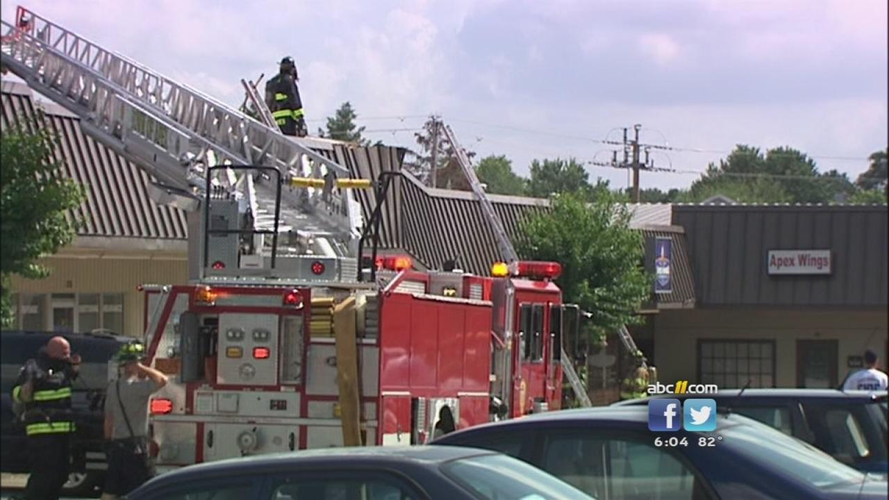 Fire sweeps through Apex business | abc11.com