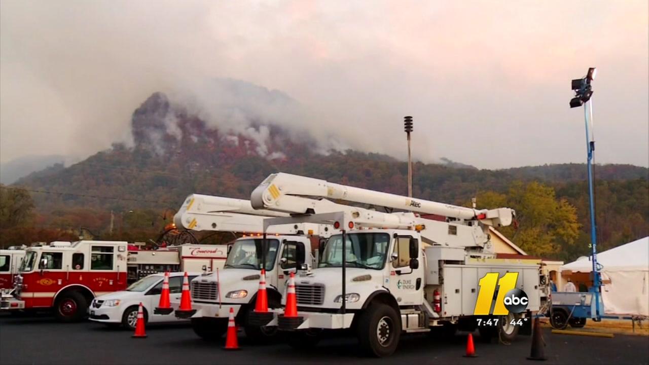 Evacuations ordered as North Carolina wildfires continue to rage, arson suspected | abc11.com