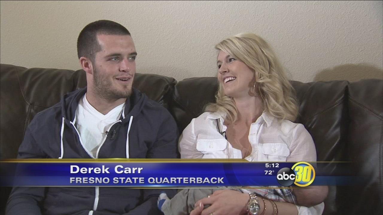Derek Carr: Faith first, family second, football third | abc30.com