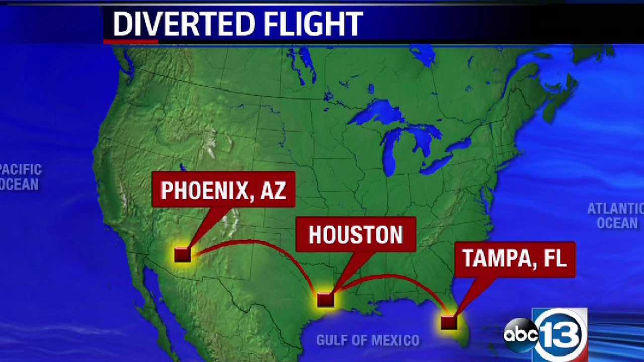 Flight from Tampa to Phoenix diverted to Houston after baby stops ...