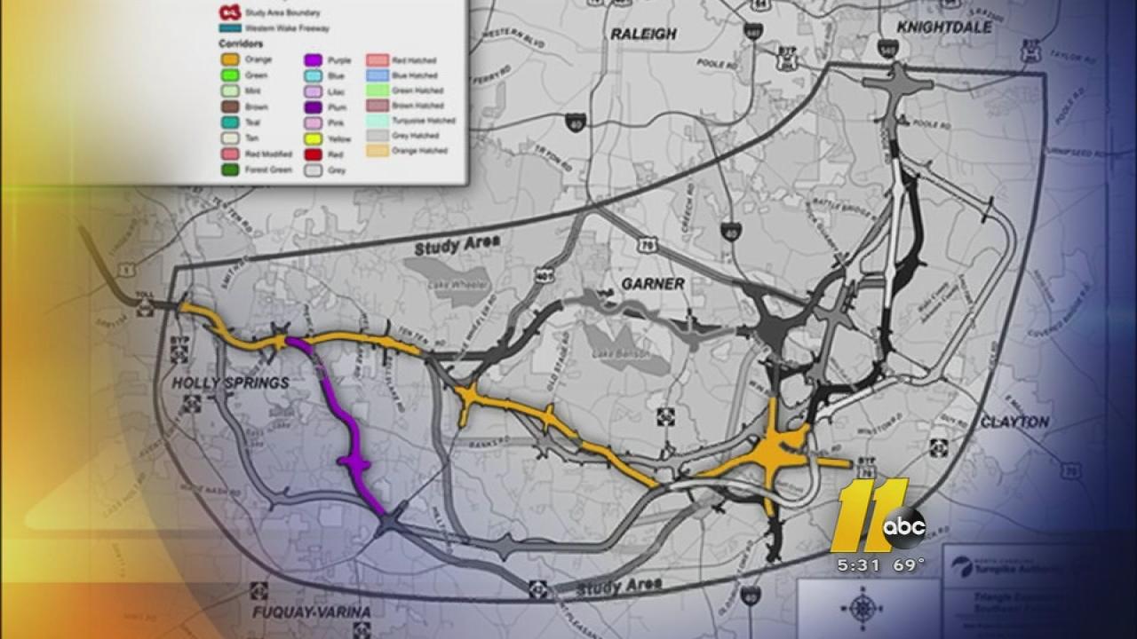 Purple Route of Highway 540 has some seeing red | abc11.com