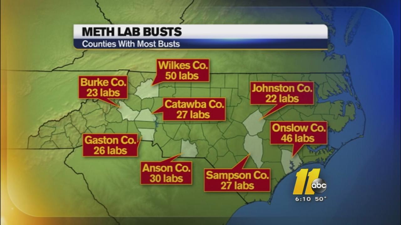 Record meth lab busts in North Carolina | abc7chicago.com